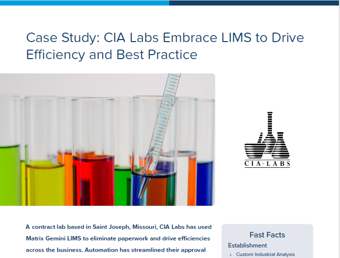 CIA Labs Embrace LIMS to Drive Efficiency and Best Practice | Autoscribe Informatics