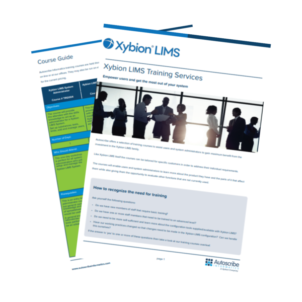 LIMS Training Courses | Autoscribe Informatics