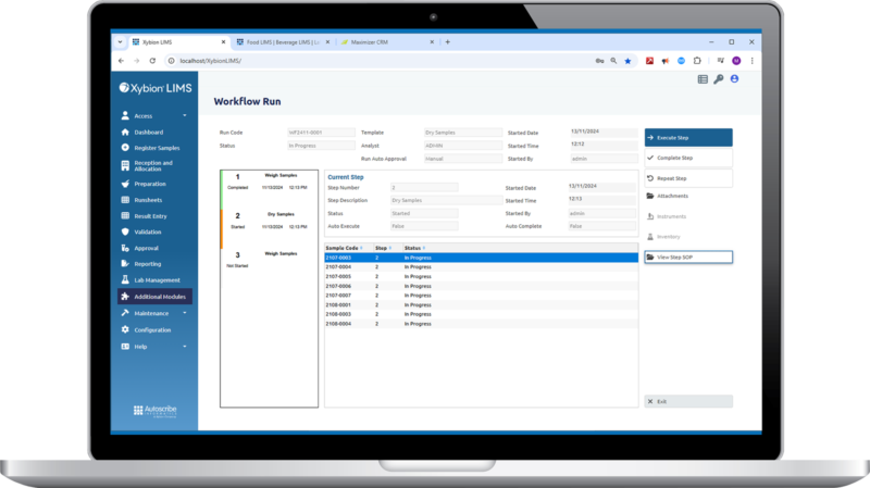 Additional Xybion LIMS Modules | Autoscribe Informatics | Autoscribe ...