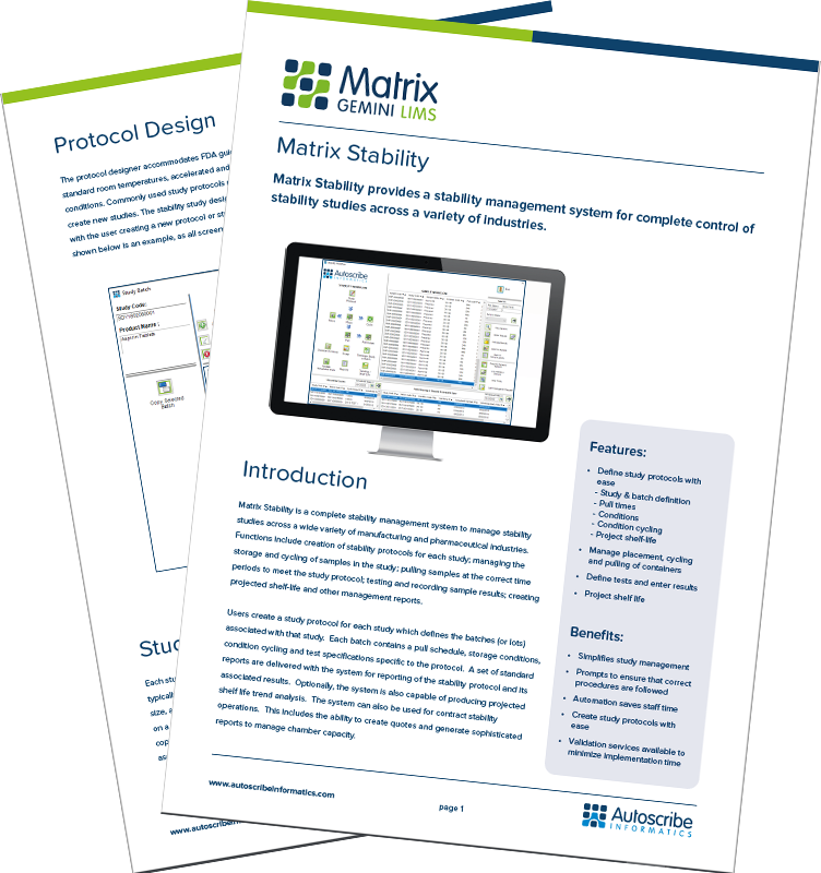 Matrix Stability | Autoscribe Informatics