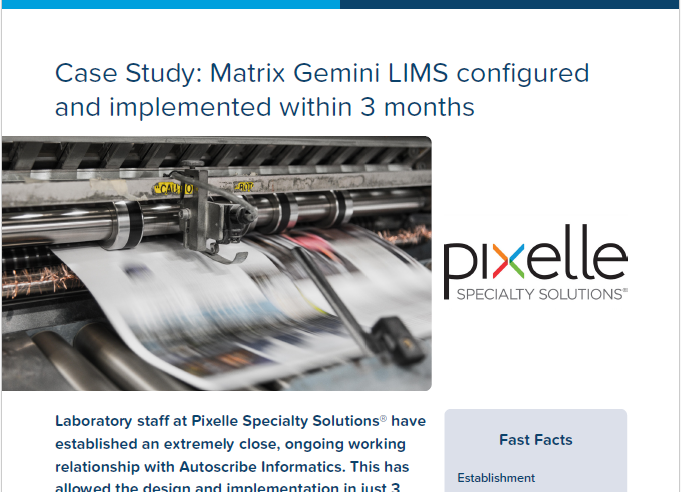 New LIMS Web Application Released by Autoscribe Informatics in Matrix Gemini v6.5 | Autoscribe ...